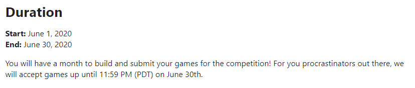 Game Jam page - duration update · Issue #1950 · microsoft/pxt-arcade · GitHub
