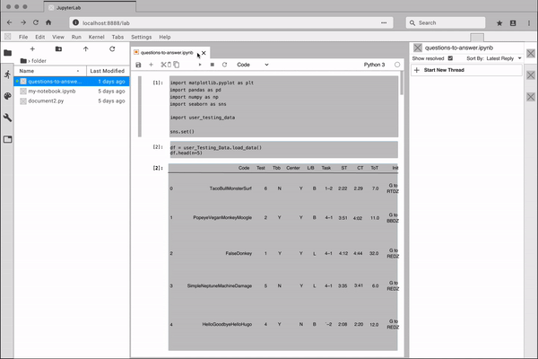 UI/UX for User Story: Opening a comment thread on an activity in the ...