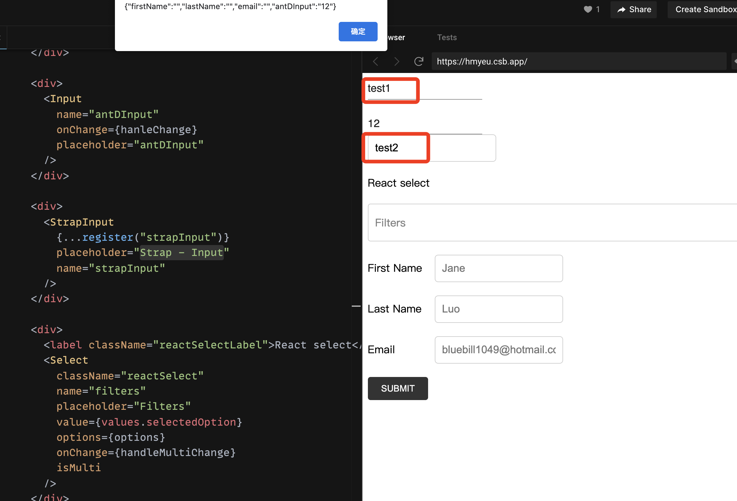 examples v7 -> 'Custom Input' demo is bad · react-hook-form ...