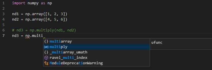 Numpy ufunc has no intellisense! · Issue #751 · microsoft/pylance ...