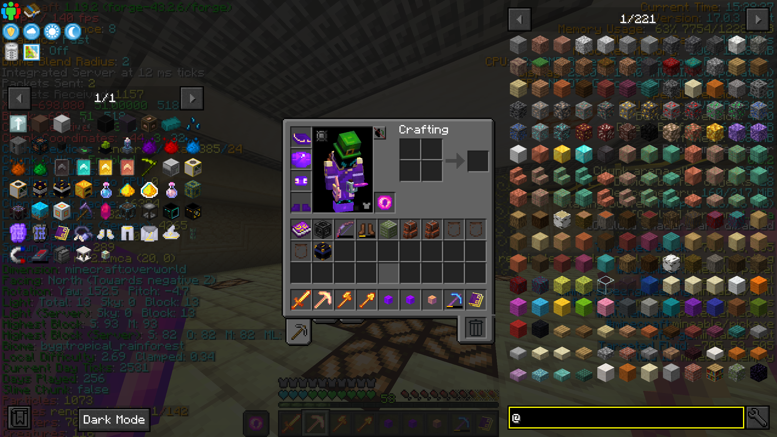 Major fps loss (80+) when JEI search bar is used · Issue #1009 ...