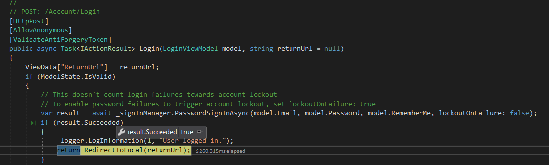 SignInManager.IsSignedIn method is always false. · Issue #8 · alexandre ...