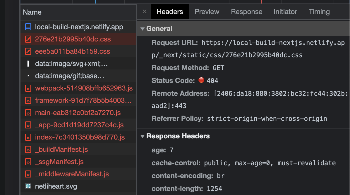 Bug Local Netlify Build Results In 404 While Fetching Static Js 4413