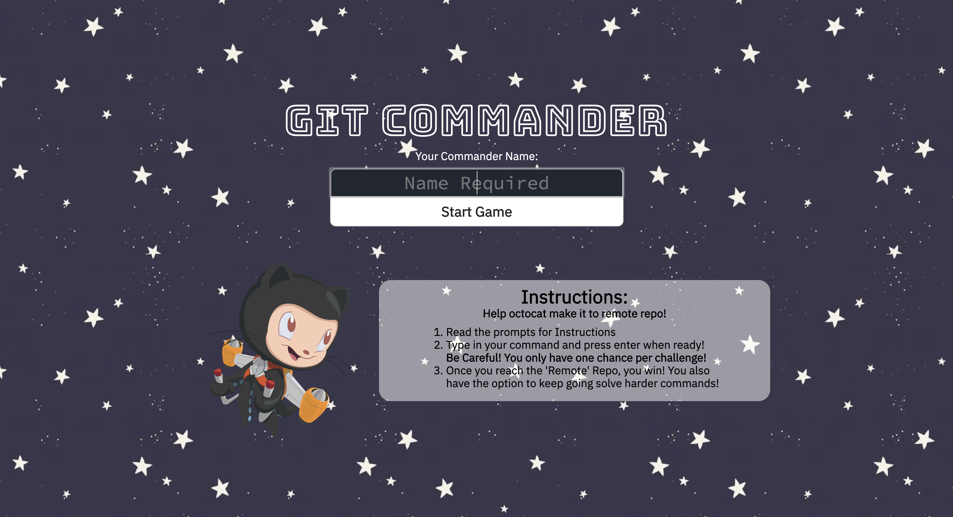 Commander.js Github