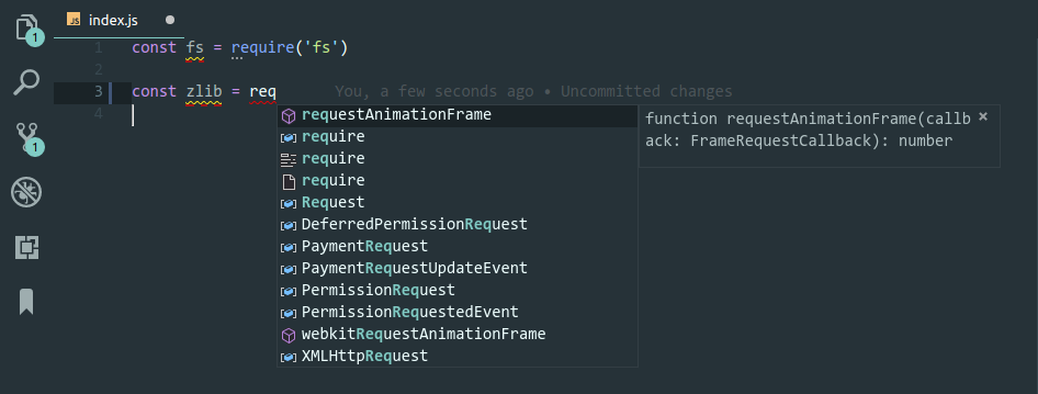 Context-aware intellisense · Issue #32170 · microsoft/vscode · GitHub