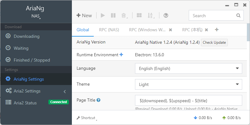 Show bottom bar on shorter height windows · Issue #98 · mayswind/AriaNg-Native · GitHub