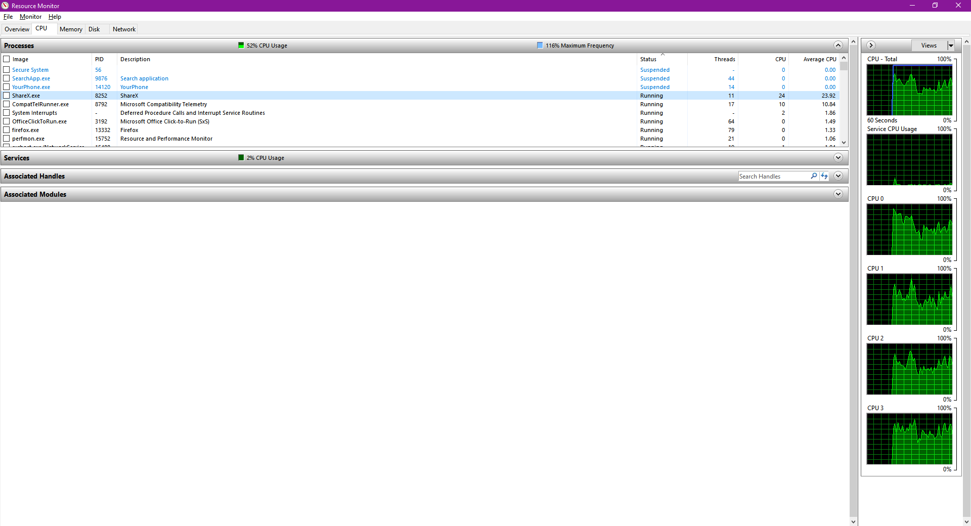 Abnormally high CPU usage on current version · Issue #5105 · ShareX/ShareX · GitHub