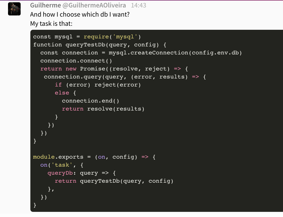 add example to cy.task with 1 argument · Issue #3407 · cypress-io/cypress-documentation · GitHub