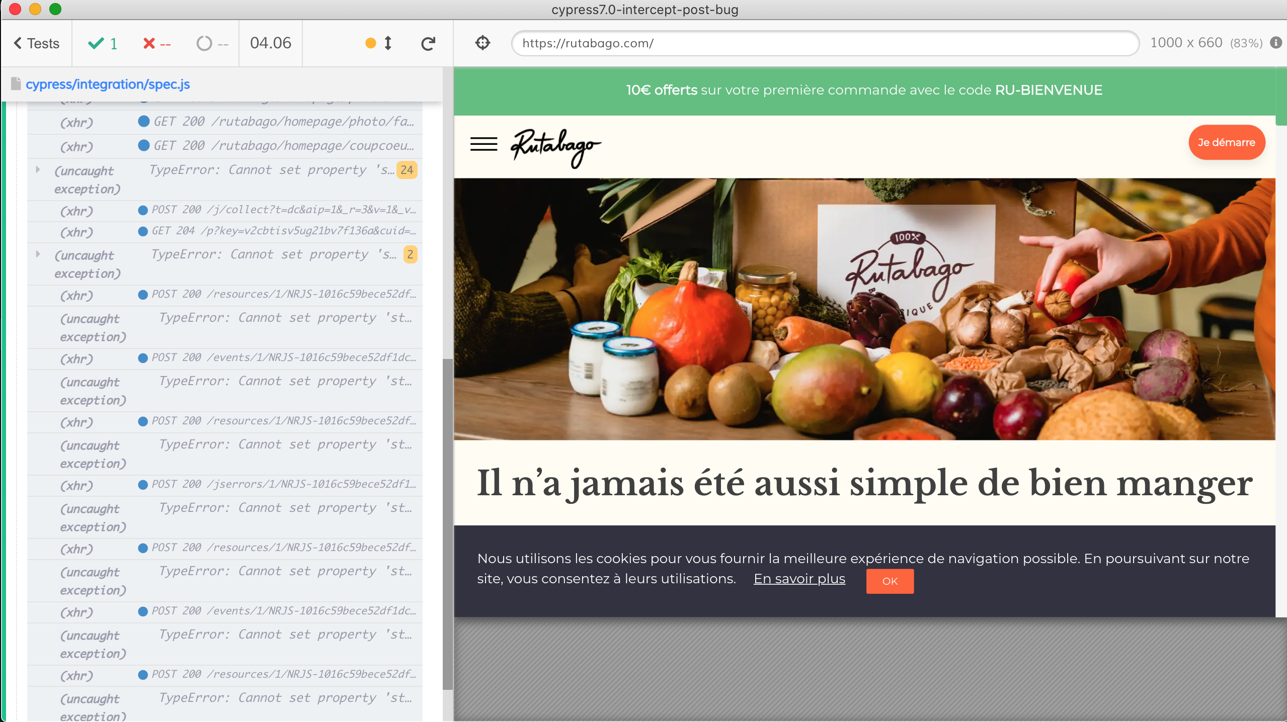 Test Failing Because Of The Uncaught Exception On Cyvisit · Issue 15906 · Cypress Iocypress