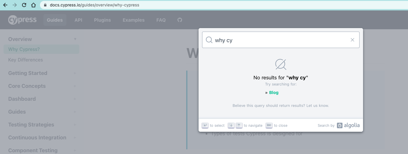 The Documentation Search Is Broken · Issue 4288 · Cypress Iocypress Documentation · Github 5293