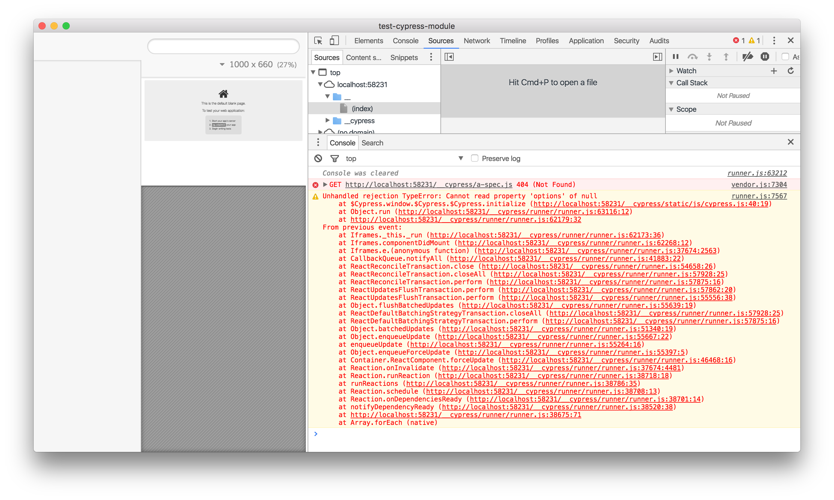 Cypress hangs if spec file is outside the integration folder · Issue #539 · cypress-io/cypress ...