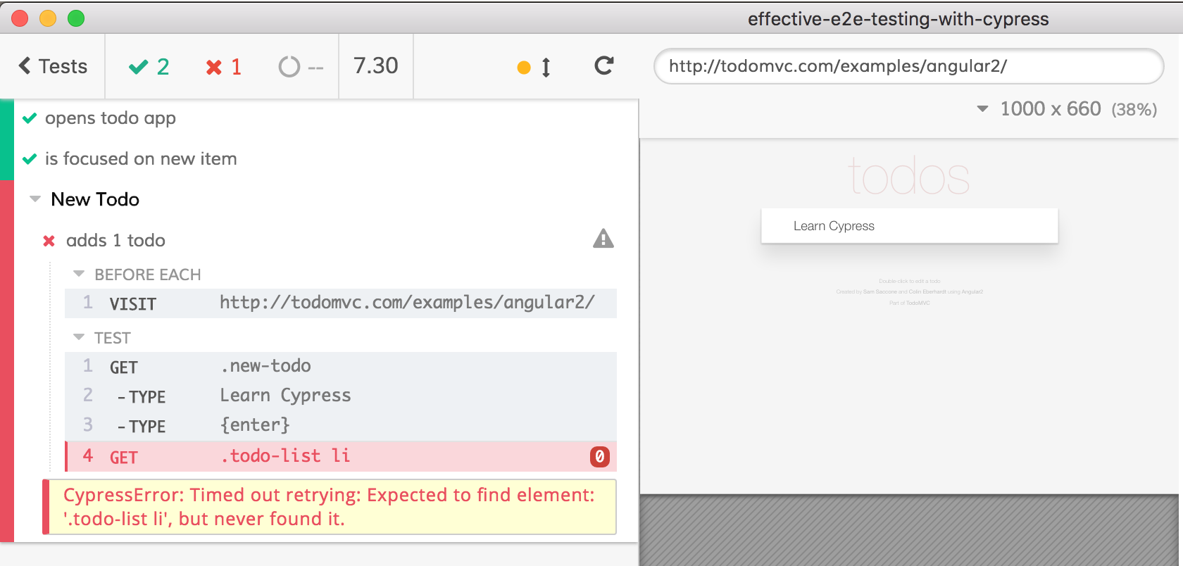 Problem Entering Text In Angular2 Todomvc Tests · Issue 646 · Cypress Iocypress · Github