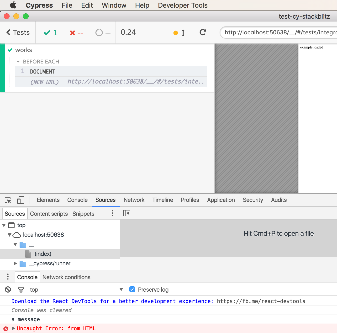 Error not shown in the reporter when using `document.write` · Issue #993 · cypress-io/cypress ...