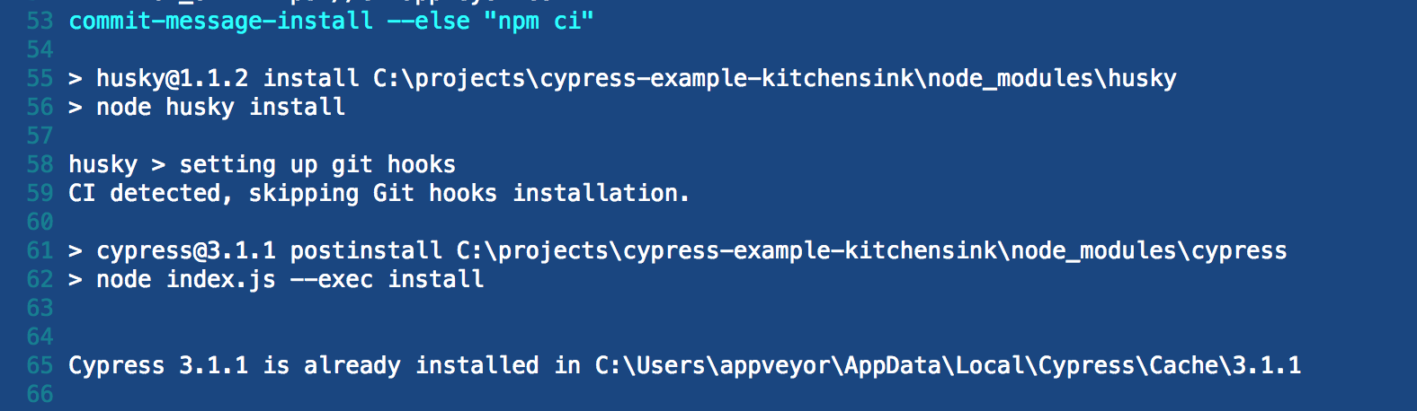 Caching on AppVeyor · Issue #157 · cypress-io/cypress-example-kitchensink · GitHub