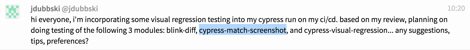 Make Separate Section For Image Diffing Plugins · Issue 1365 · Cypress Iocypress Documentation