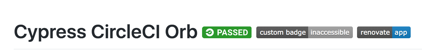 Remove inaccessible custom badge · Issue #182 · cypress-io/circleci-orb · GitHub