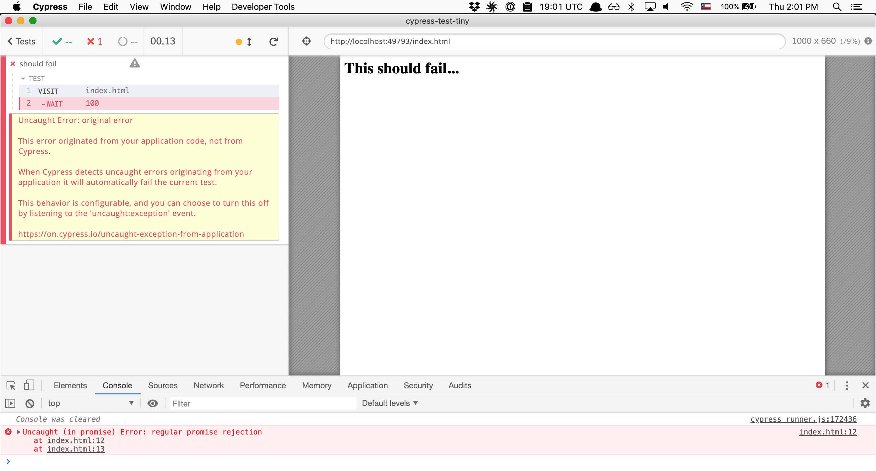 Cypress Doesn't Fail Test on Range of Unhandled Exceptions · Issue ...