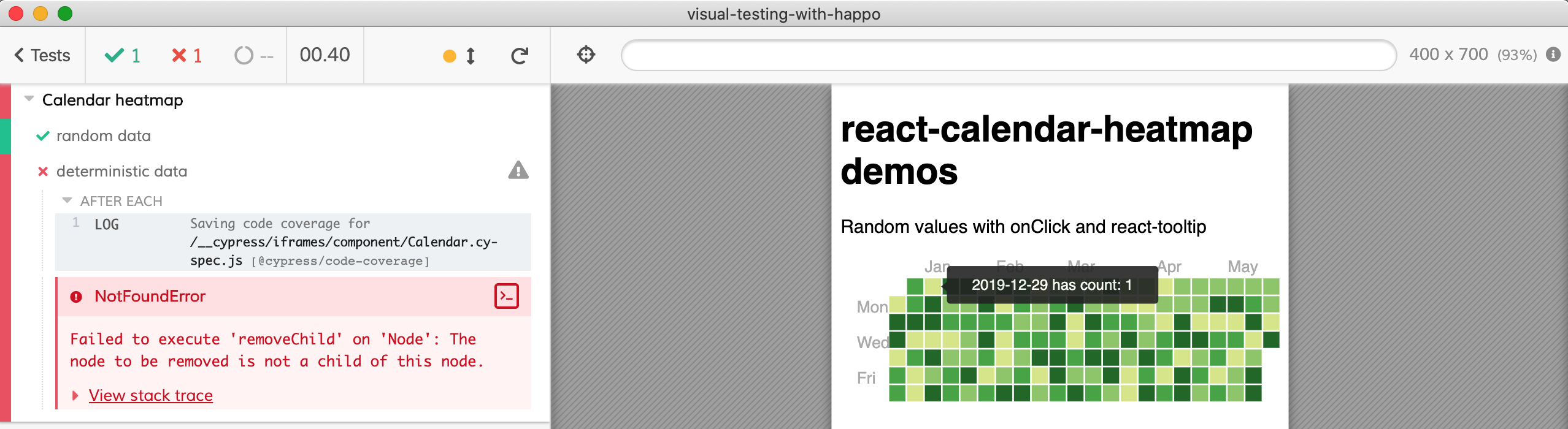 An error cleaning iframe - probably ReactTooltip · Issue #9669 · cypress-io/cypress · GitHub