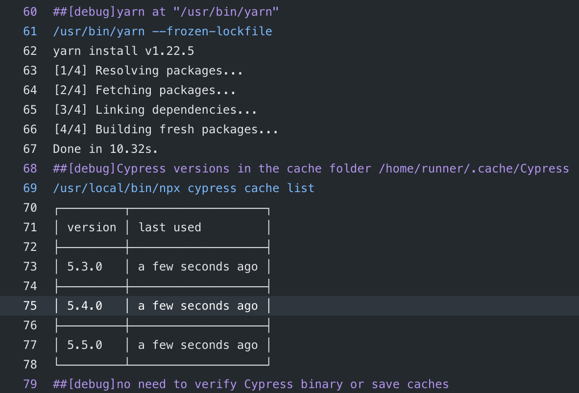 Auto-prune Cypress binaries · Issue #219 · cypress-io/github-action · GitHub