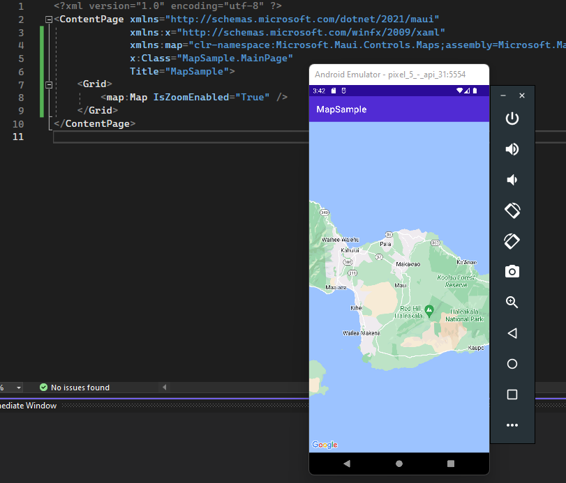.NET 7: Maps control doesn't show zoom controls with constant IsZoomEnabled="true" · Issue ...