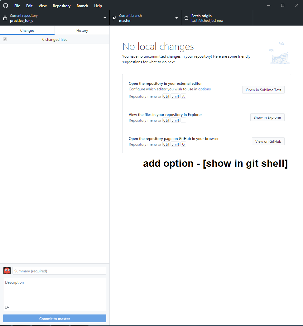 Add option - [show in git shell] · Issue #6674 · desktop/desktop · GitHub