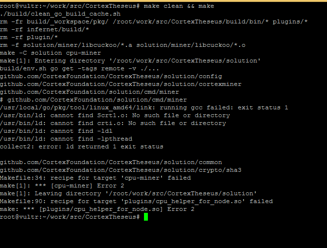 issue with build · Issue #237 · CortexFoundation/CortexTheseus · GitHub