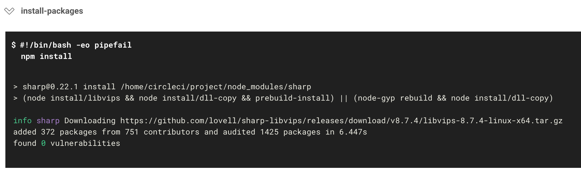 CircleCi issue · Issue #1699 · lovell/sharp · GitHub