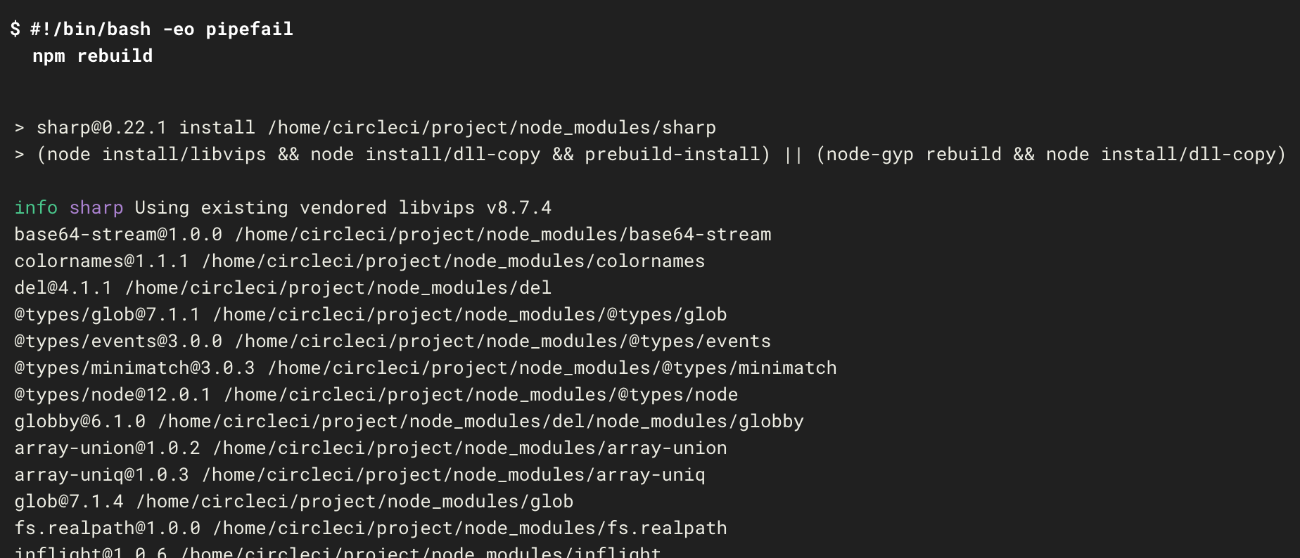 CircleCi issue · Issue #1699 · lovell/sharp · GitHub