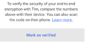 Verify Safety Number Text Breaks with Display Names that Have HTML ...