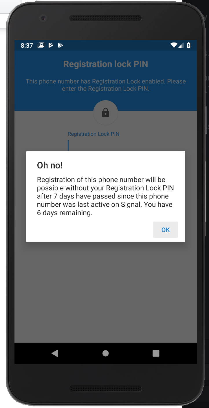 No Registration Lock PIN Dialog Has Grammar Error when 1 day is remaining · Issue #8482 ...