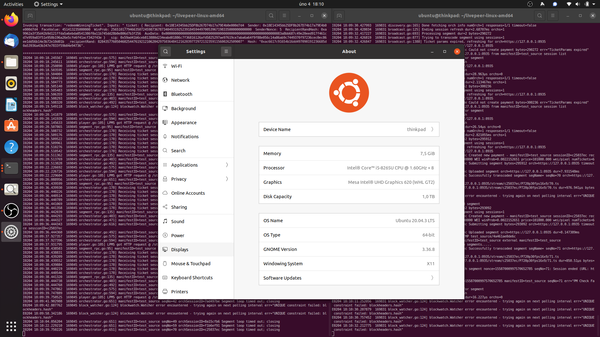 B reporting lots of `err="TicketParams expired"`, which interrupts transcoding activities ...