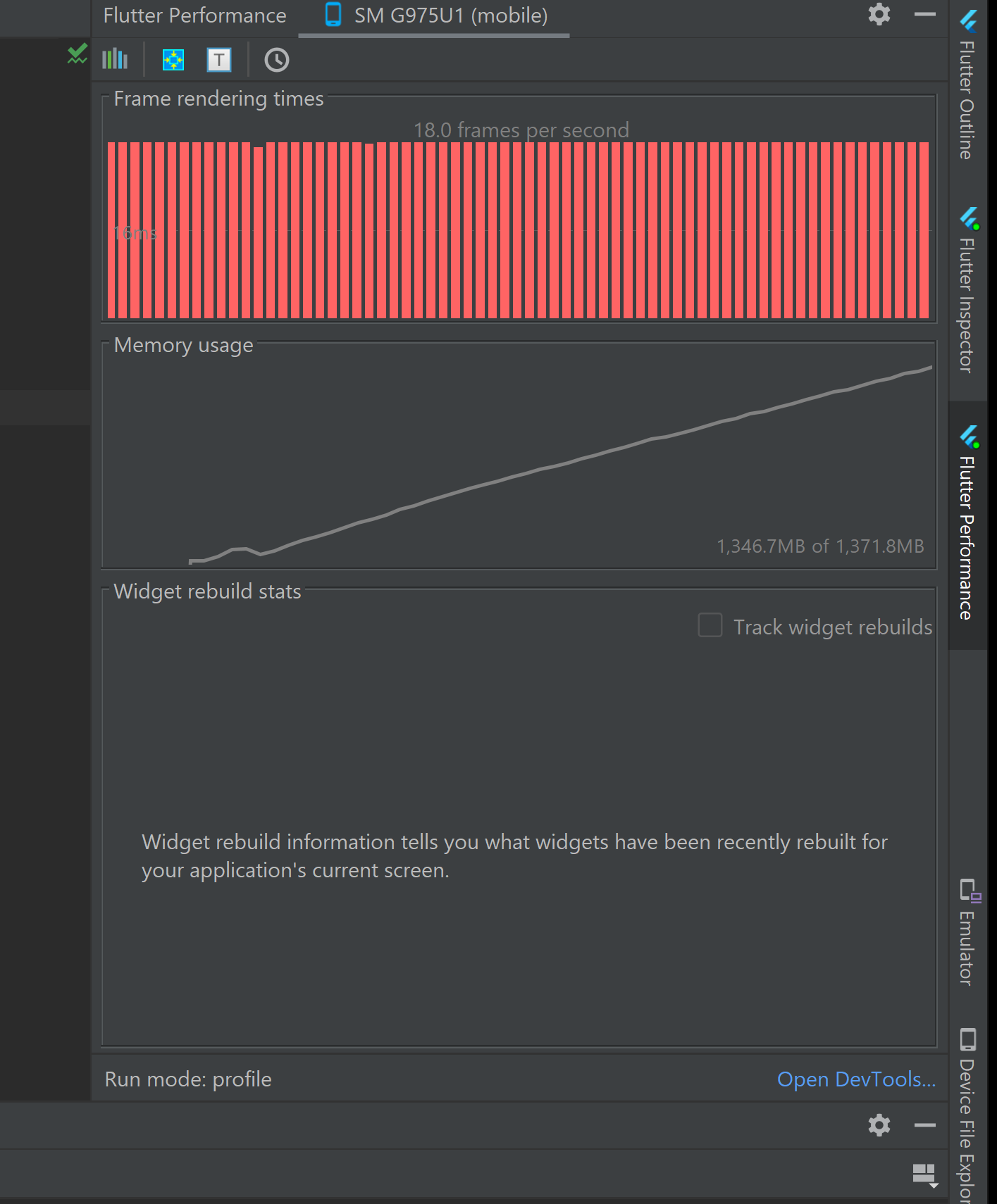 Real-time Charts memory leak/high ram usage · Issue #314 · syncfusion/flutter-examples · GitHub