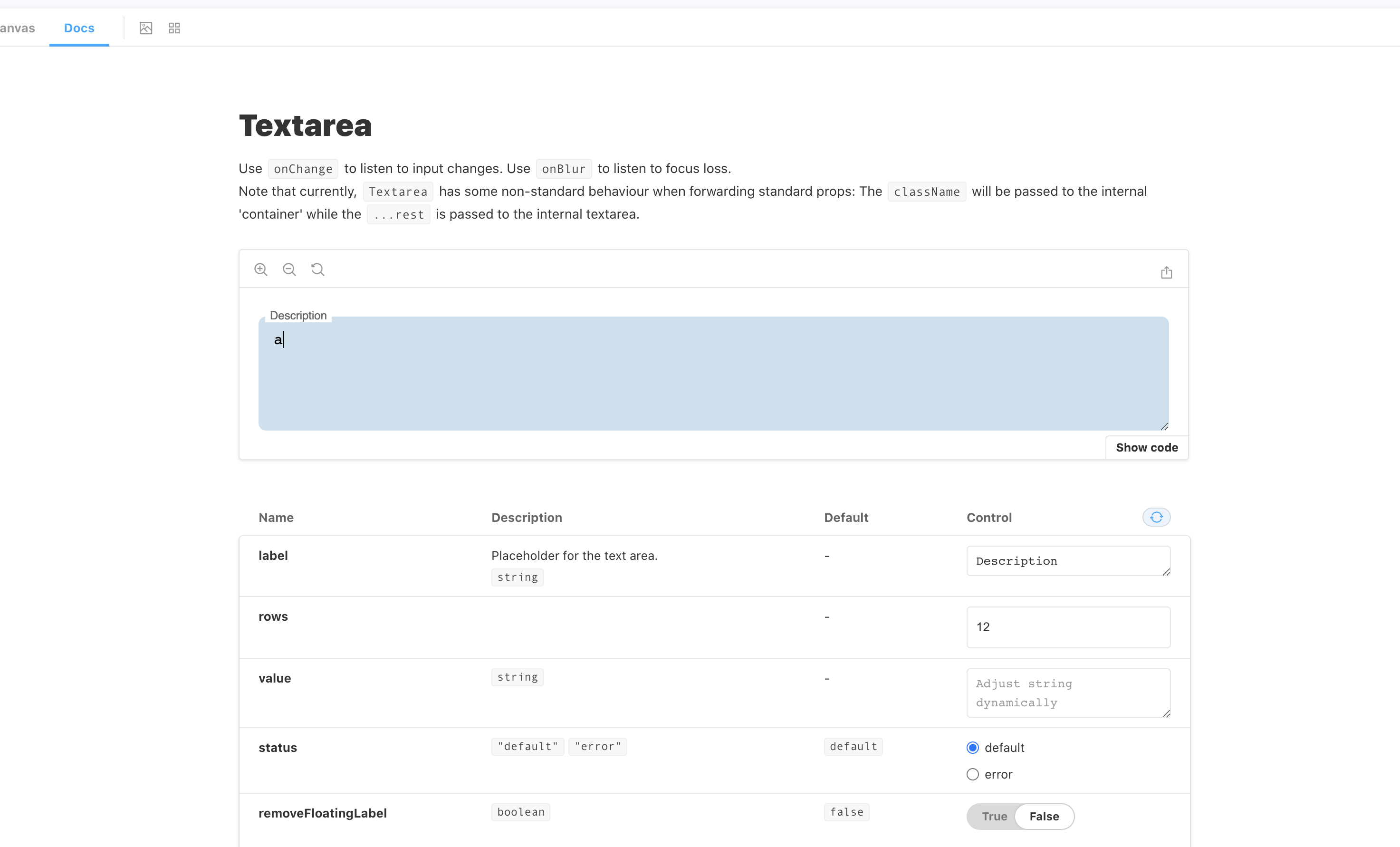 Investigate the use of rows property of TextArea · Issue #564 · glints ...