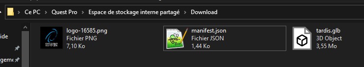 GLB and JSON files not appearing Quest Pro · Issue #89 · yasirkula/UnitySimpleFileBrowser · GitHub