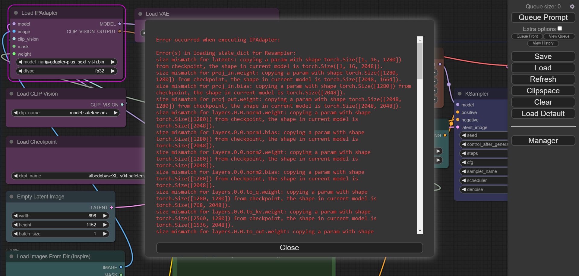 Load IPAdapter doesn't work with SDXL models · Issue #37 · laksjdjf/IPAdapter-ComfyUI · GitHub