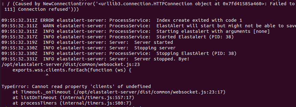 [BUG] cannot read property 'clients' of undefined · Issue #60 · Karql/elastalert2-server · GitHub
