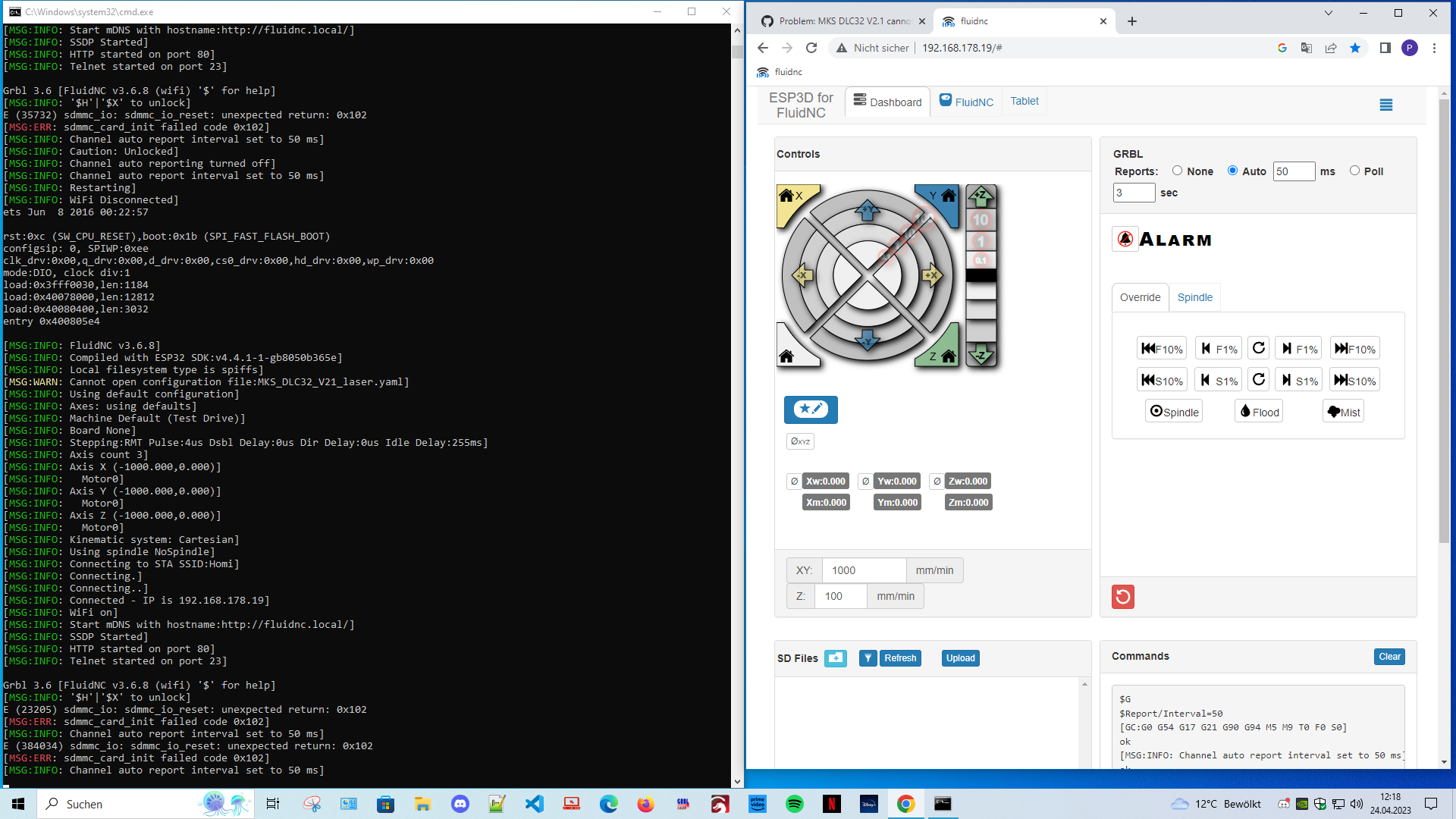 Problem: MKS DLC32 V2.1 cannot open Config after wrong flash Firmware · Issue #872 · bdring ...