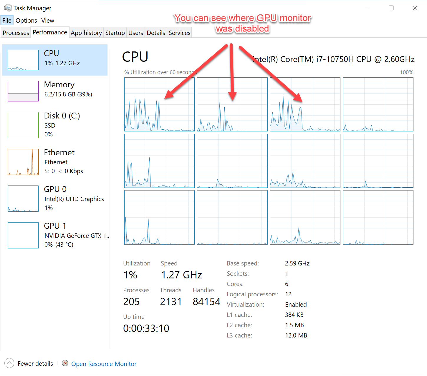 Mobile GTX 1650 Ti monitoring causes high CPU usage · Issue #1390 · openhardwaremonitor ...