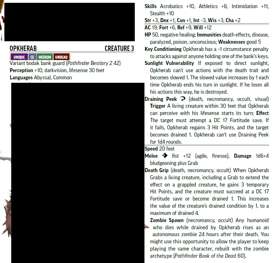 Correct Opkherab's statblock to appropriate level/stats · Issue #4041 · foundryvtt/pf2e · GitHub