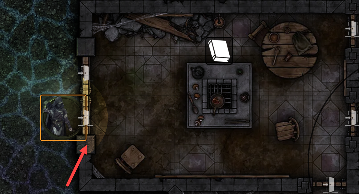 Vision Based Overhead Tiles use radial occlusion on tokens with no vision while there is an ...