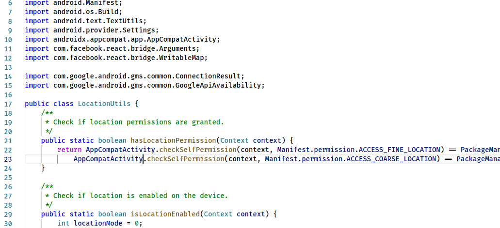 Error: no suitable method found for checkSelfPermission(Context,String) · Issue #104 · Agontuk ...