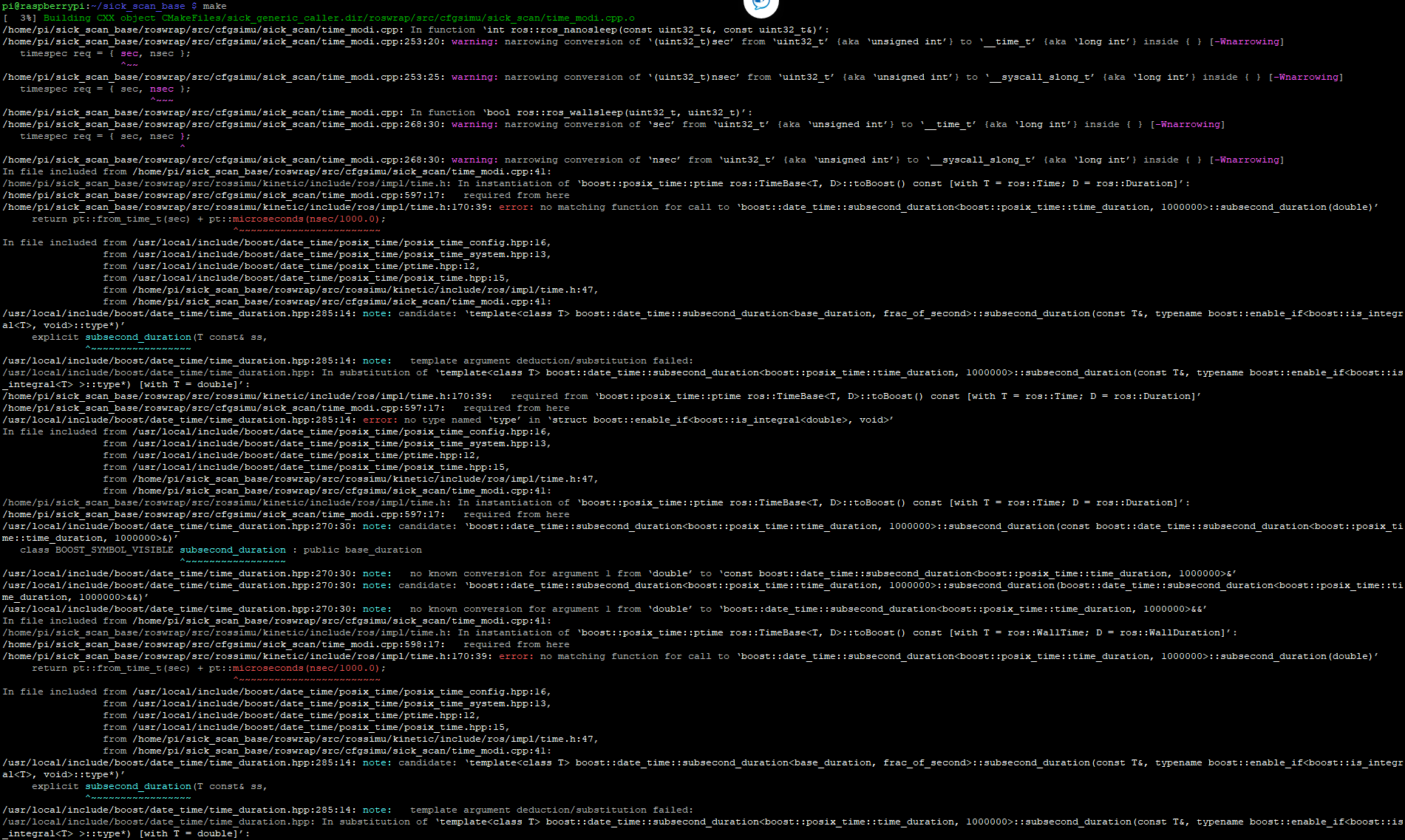 Make on RPI4 · Issue #1 · SICKAG/sick_scan_base · GitHub