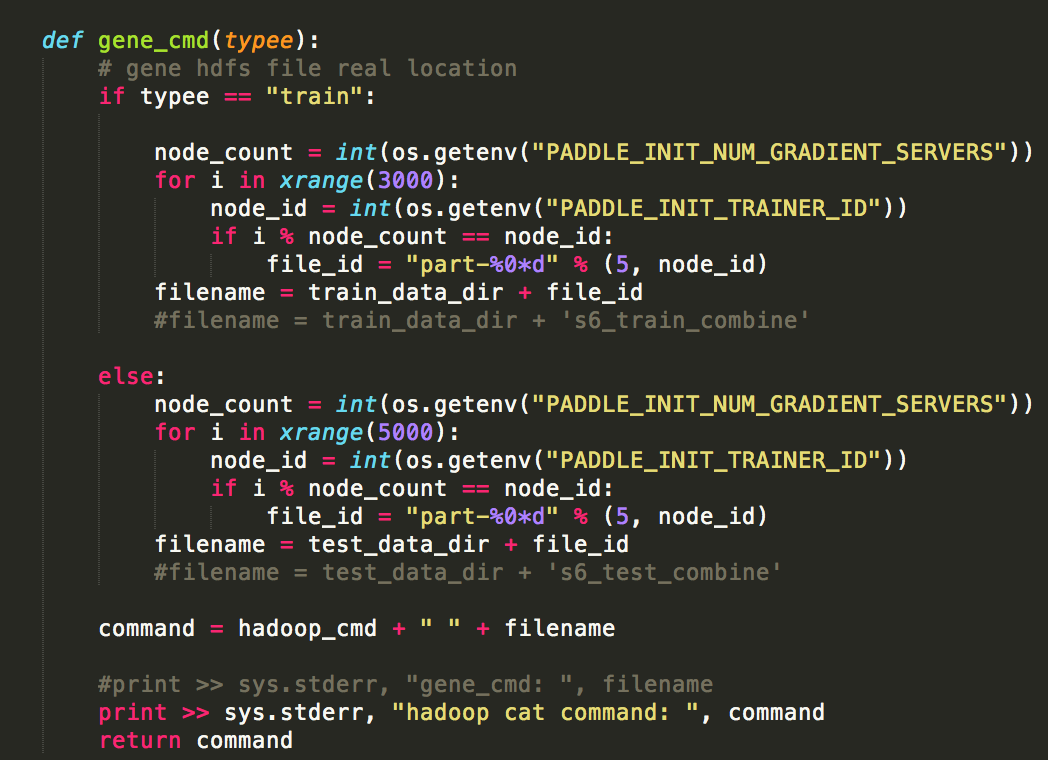 paddle cloud 读取hdfs上多文件问题 · Issue #532 · PaddlePaddle/PaddleCloud · GitHub