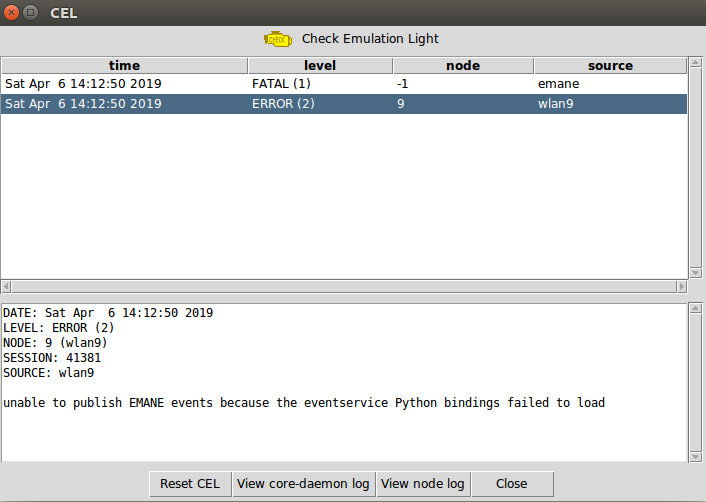 EMANE and CORE Integration problem · Issue #238 · coreemu/core · GitHub