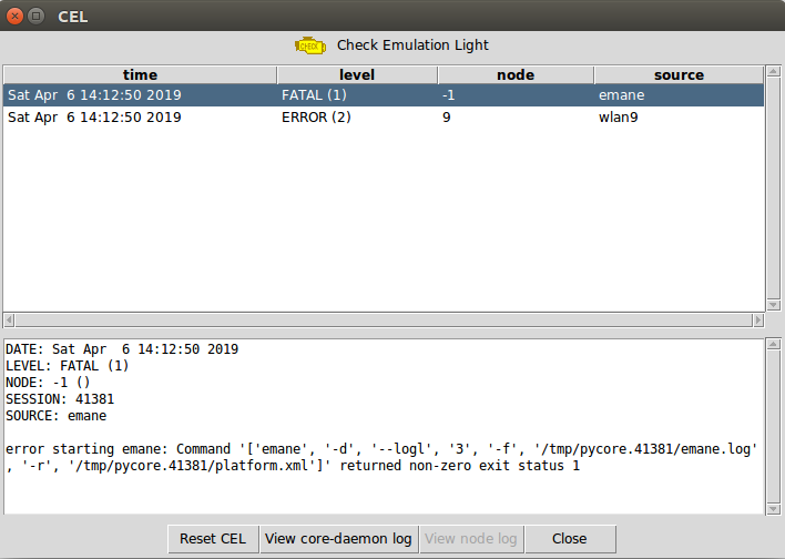EMANE and CORE Integration problem · Issue #238 · coreemu/core · GitHub