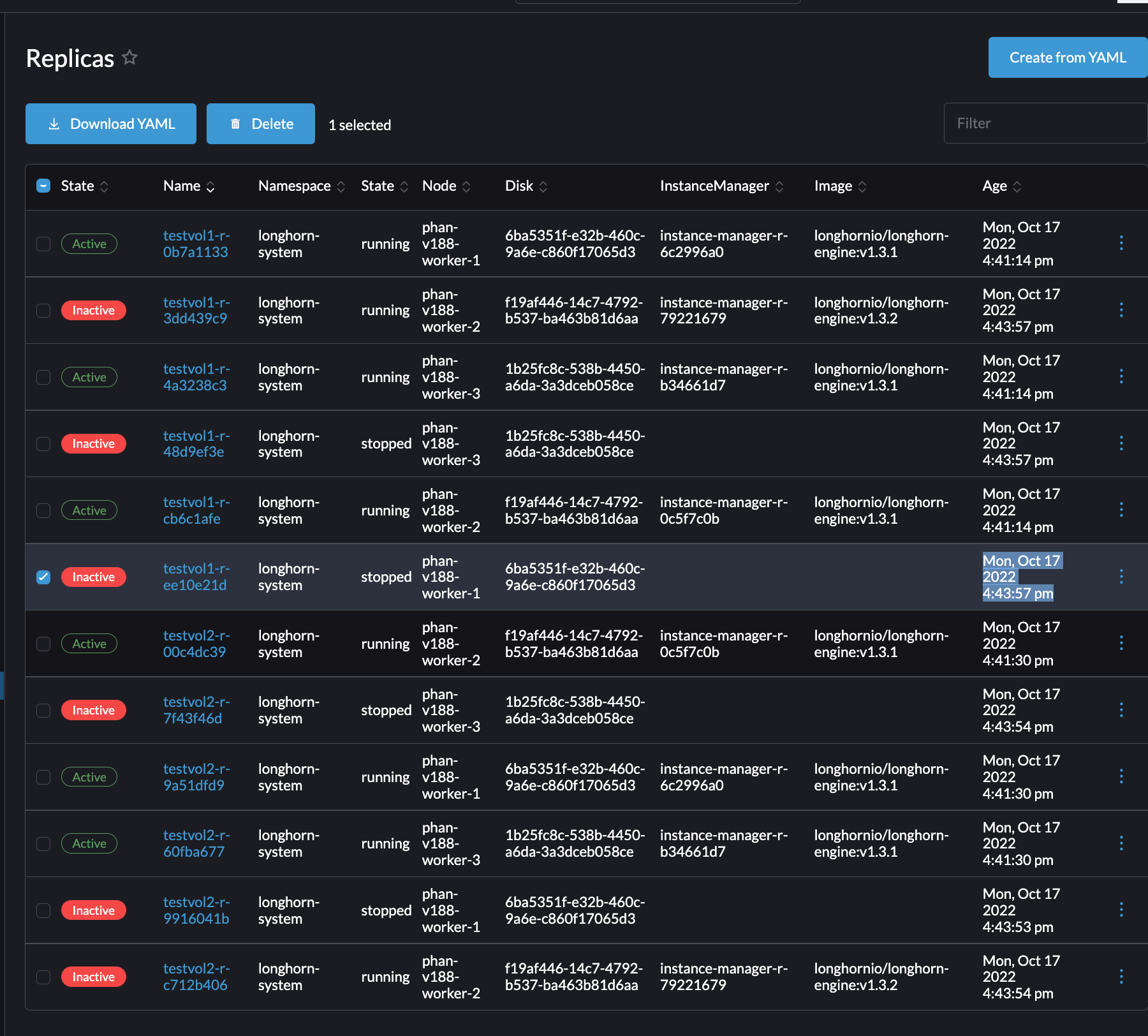 [BUG] The old instance-manager-r Pods are not deleted after upgrade · Issue #4726 · longhorn ...