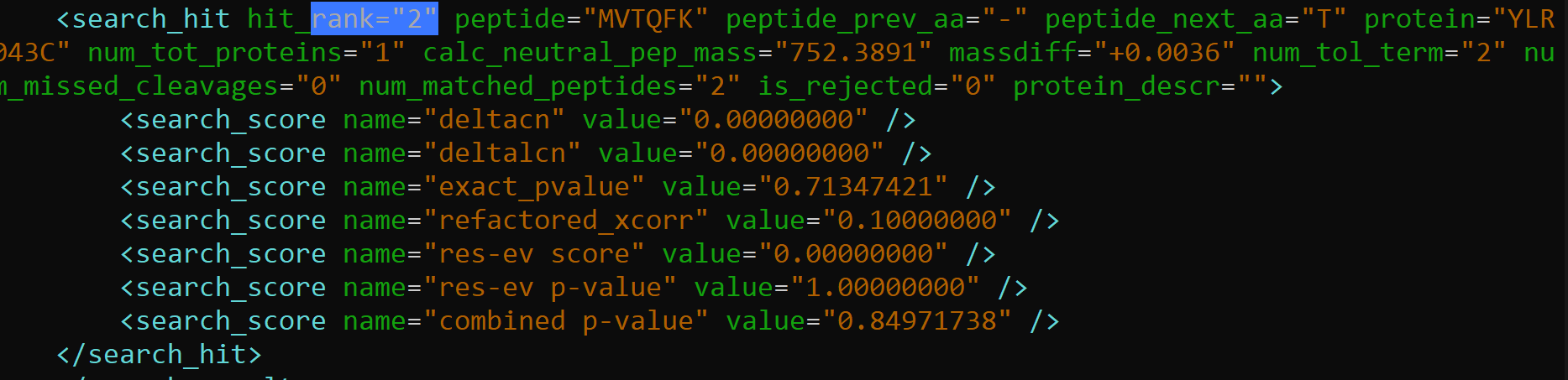 inconsistency in pepxml between score functions · Issue #549 · crux-toolkit/crux-toolkit · GitHub