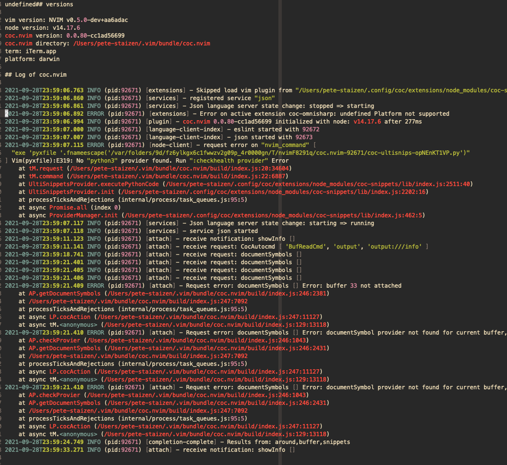 Not working on MacOS · Issue #64 · coc-extensions/coc-omnisharp · GitHub