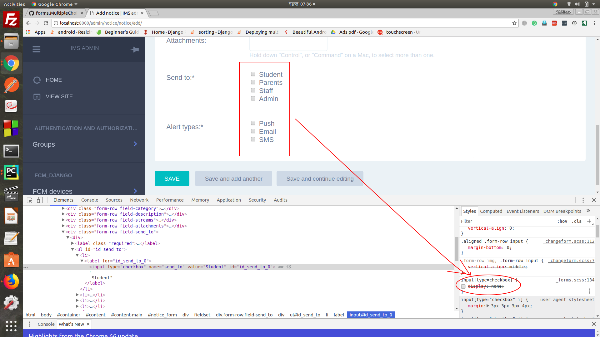 Formsmultiplechoicefield Doesnt Work As It Does In Default Admin Site · Issue 325 · Geex Arts