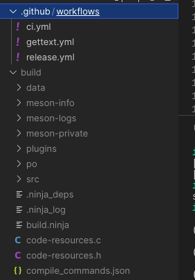 Show hidden folders like .github in folder view · Issue #1077 · elementary/code · GitHub